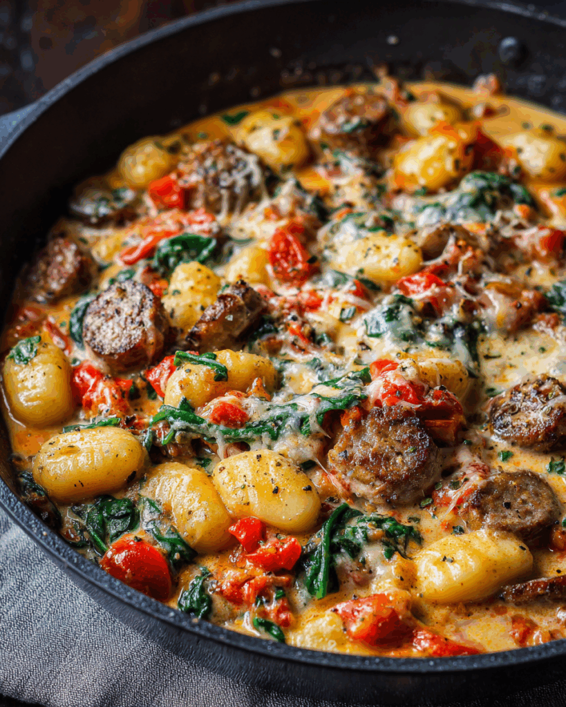 Kielbasa Gnocchi Skillet – Sandra Recipes