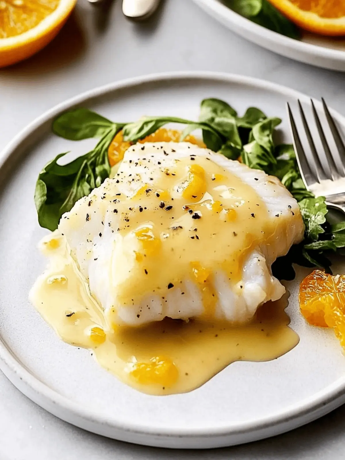 Baked Cod with Orange Beurre Blanc for an Elegant Dinner – Sandra Recipes