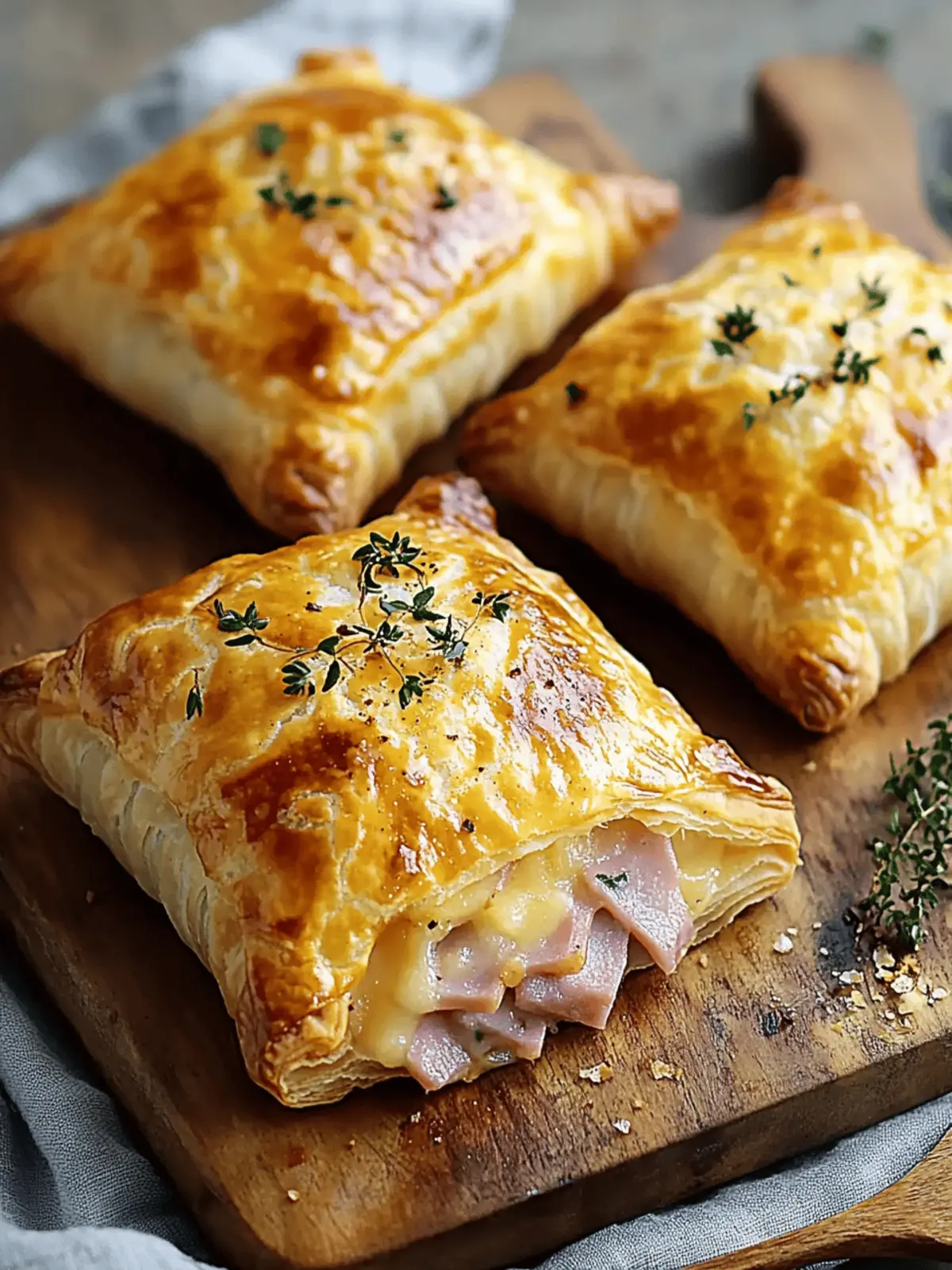 Ultimate Ham and Cheese Puff Pastry Pockets Recipe for Delicious Snacks