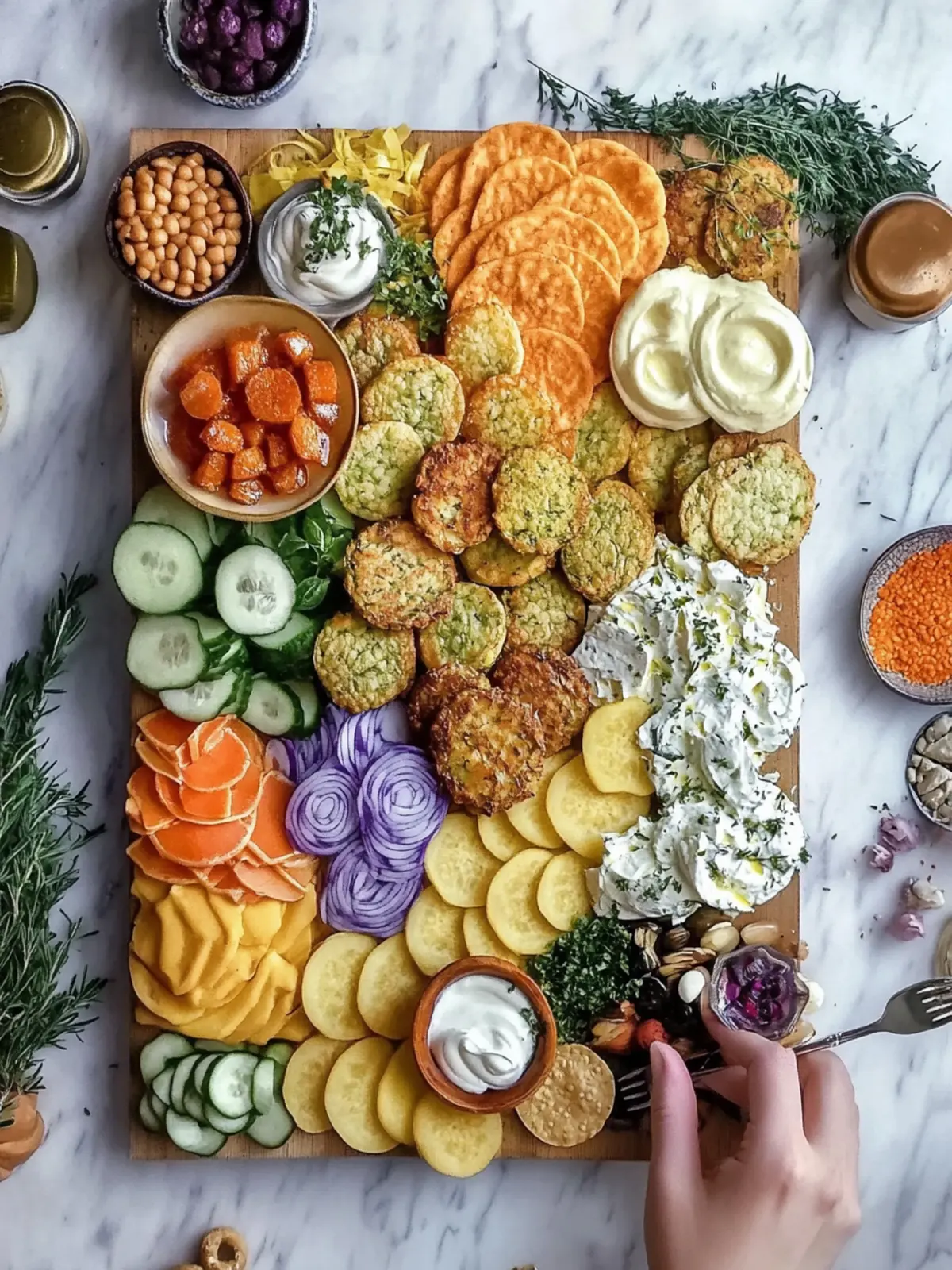 Build-Your-Own Hanukkah Latkes Toppings Board for Festive Fun – Sandra ...