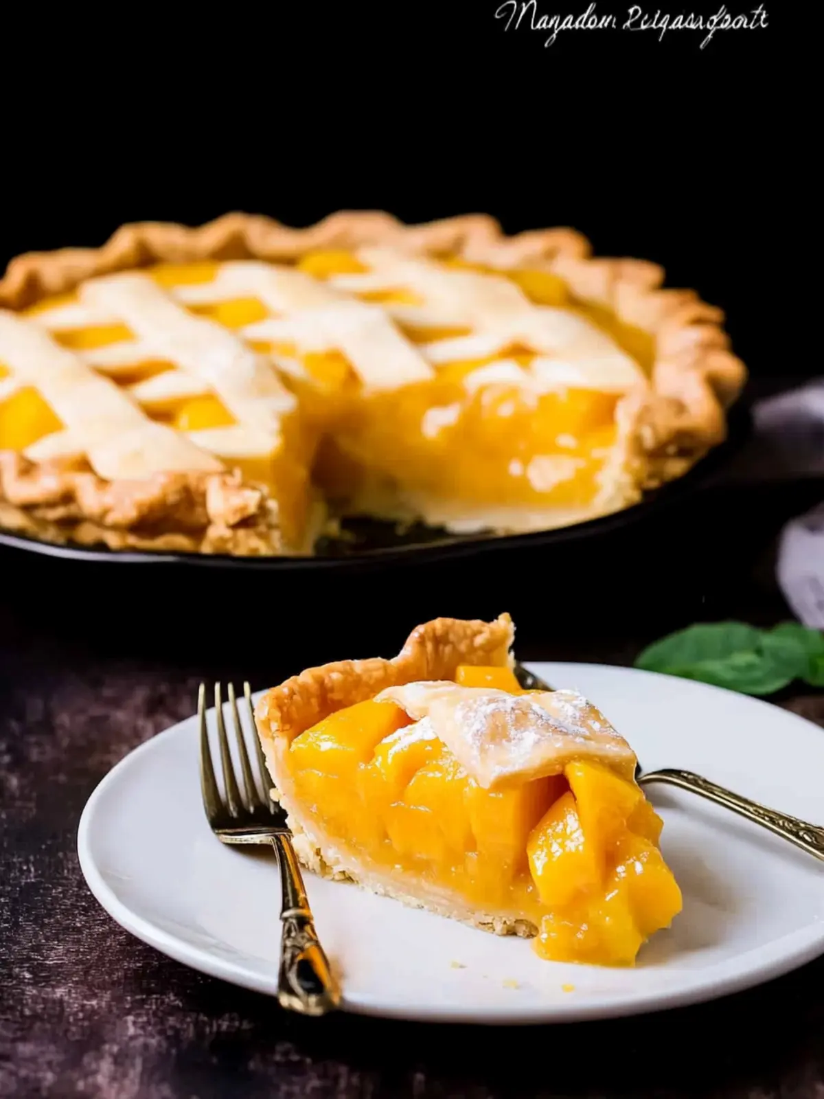 Irresistibly Sweet Mango Pie with Flaky Crust Delight