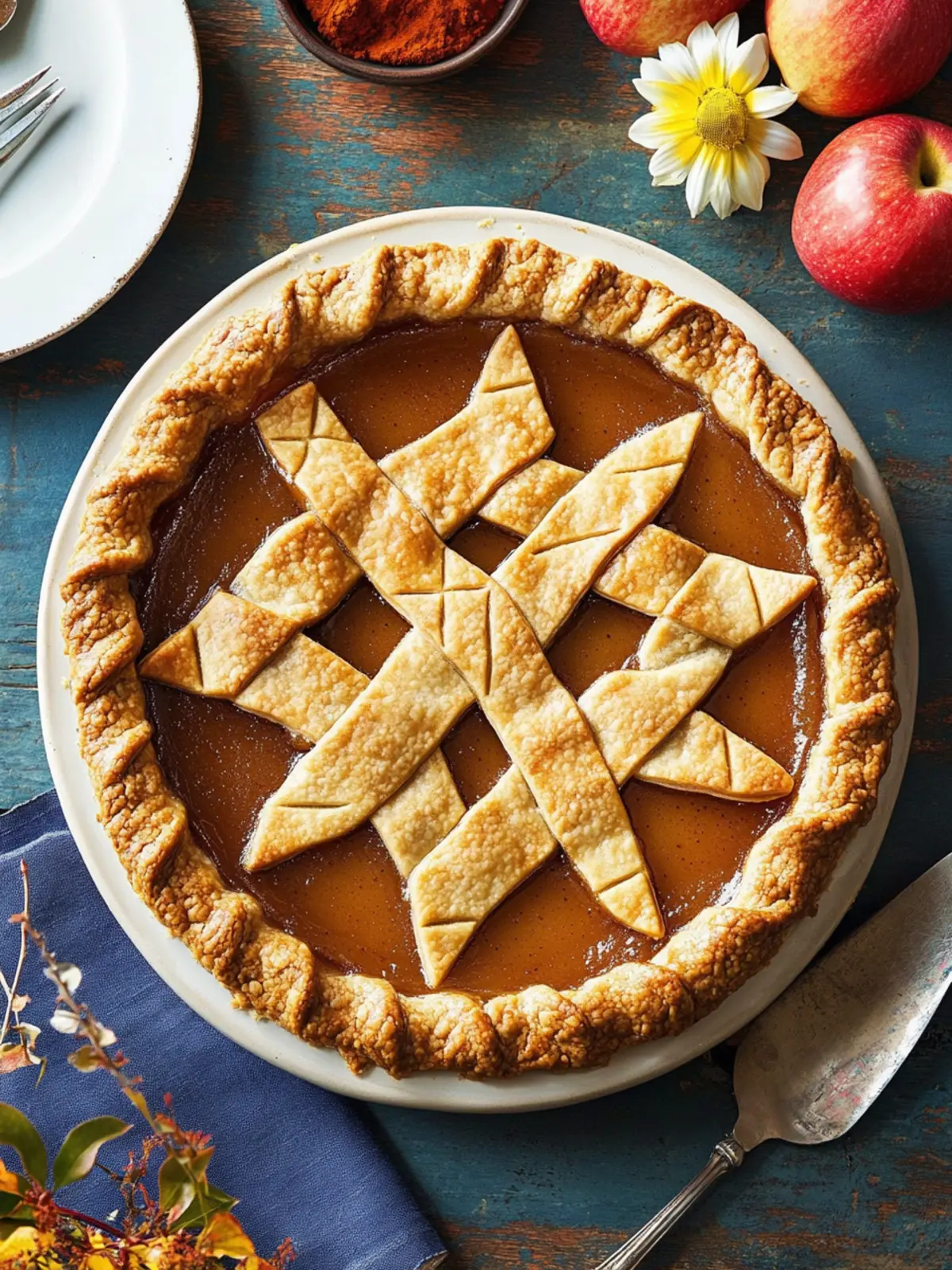 Heavenly Apple Butter Pie with Quilt Top Crust You’ll Adore – Sandra ...