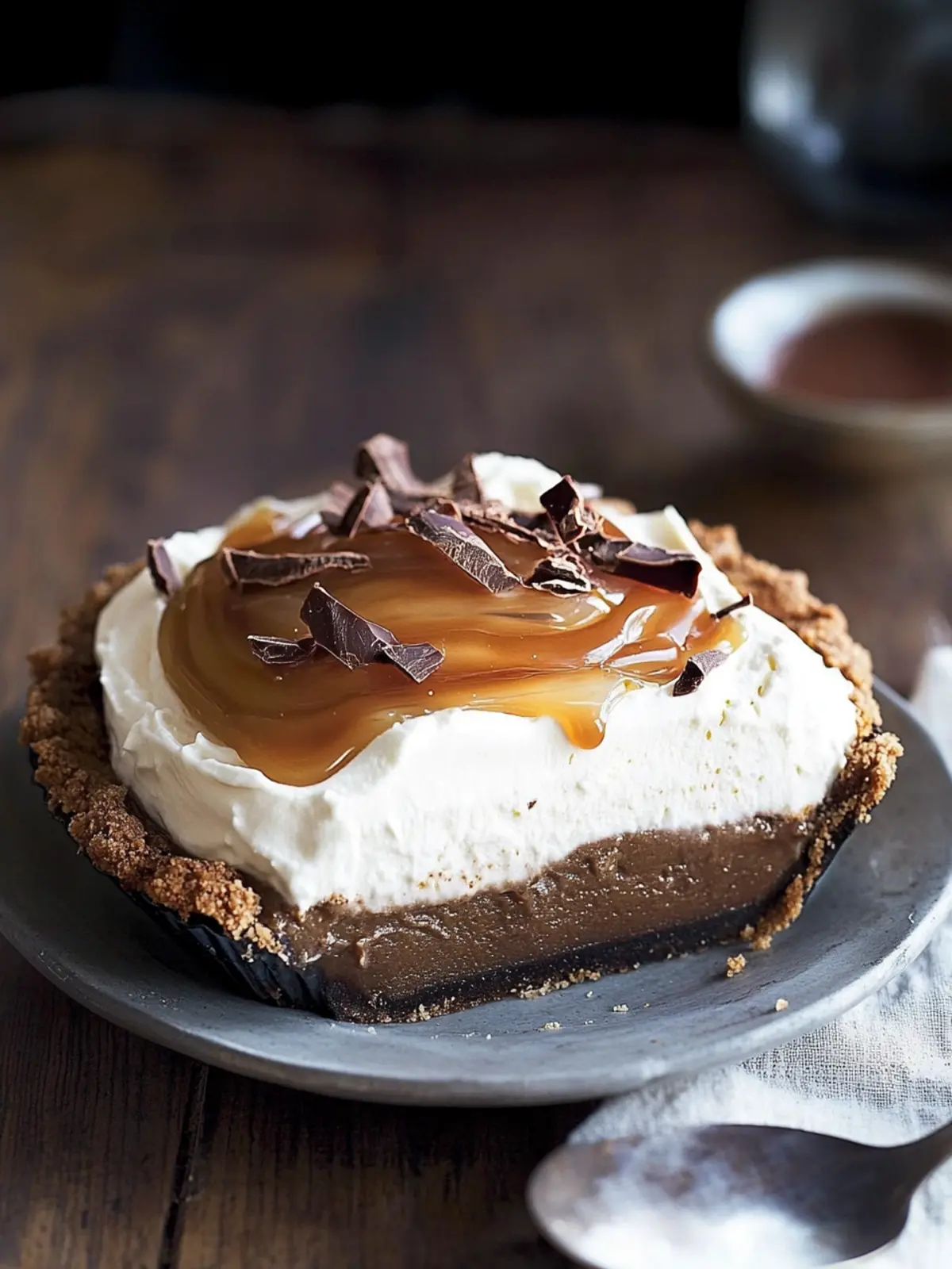 Irresistible No-Bake Chocolate Caramel Cream Pie Bliss – Sandra Recipes