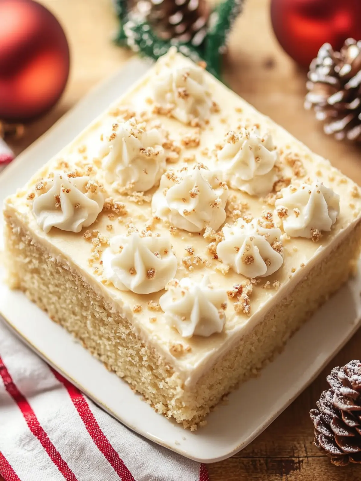 Eggnog Sheet Cake with Eggnog Buttercream Frosting Bliss – Sandra Recipes