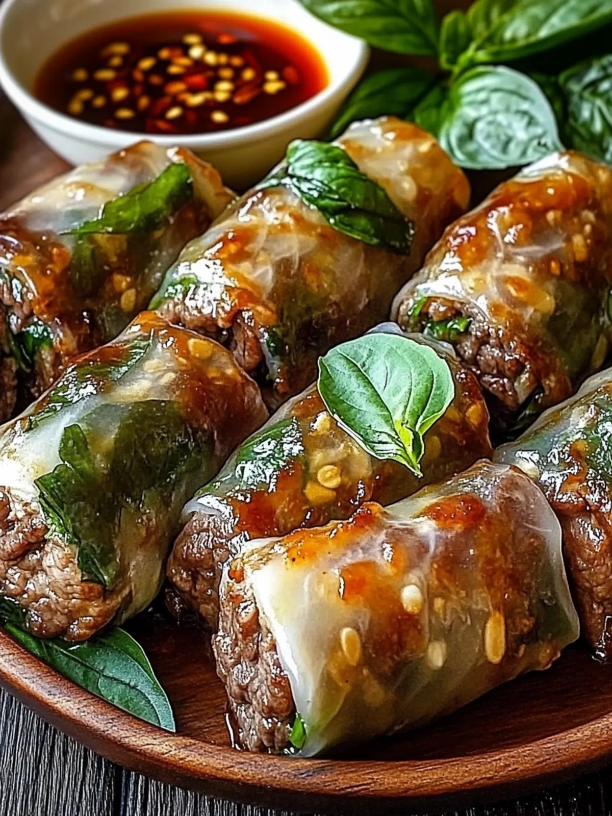 Thai Basil Beef Rolls: Quick, Fresh, and Packed with Flavor – Sandra ...
