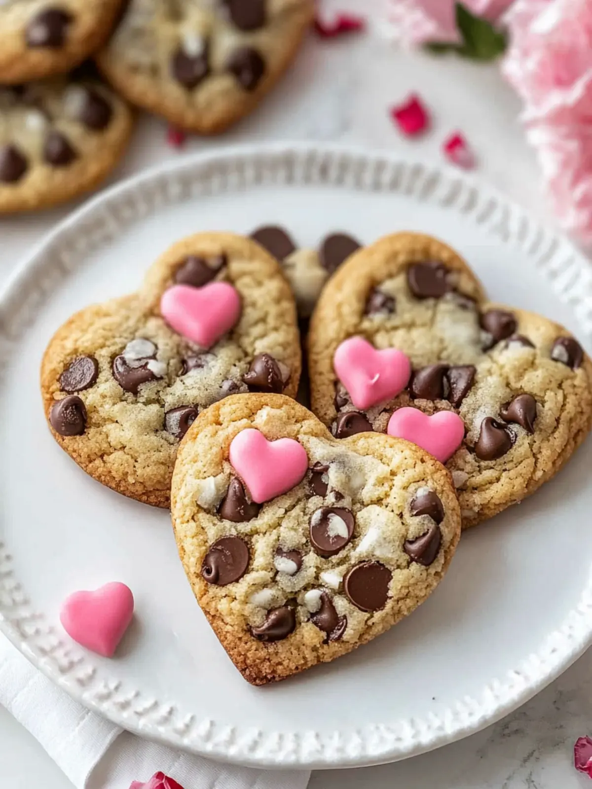 Heart Shaped Chocolate Chip Cookies That Melt Hearts Fast – Sandra Recipes