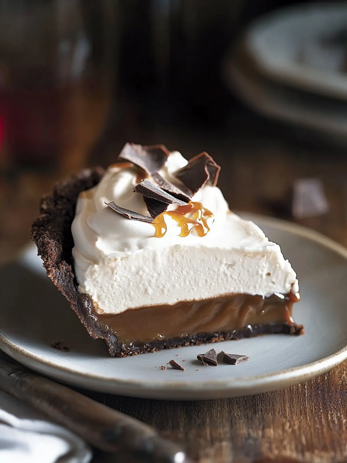 Irresistible No-Bake Chocolate Caramel Cream Pie Bliss – Sandra Recipes