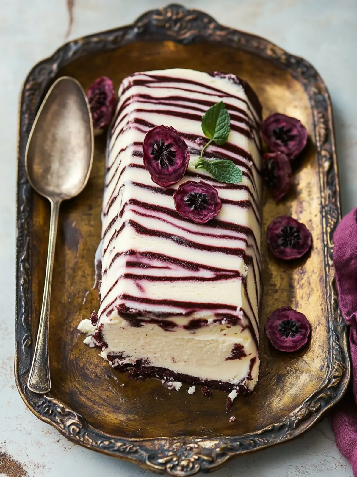 Zebra Semifreddo: A Decadent No-Bake Delight to Impress – Sandra Recipes