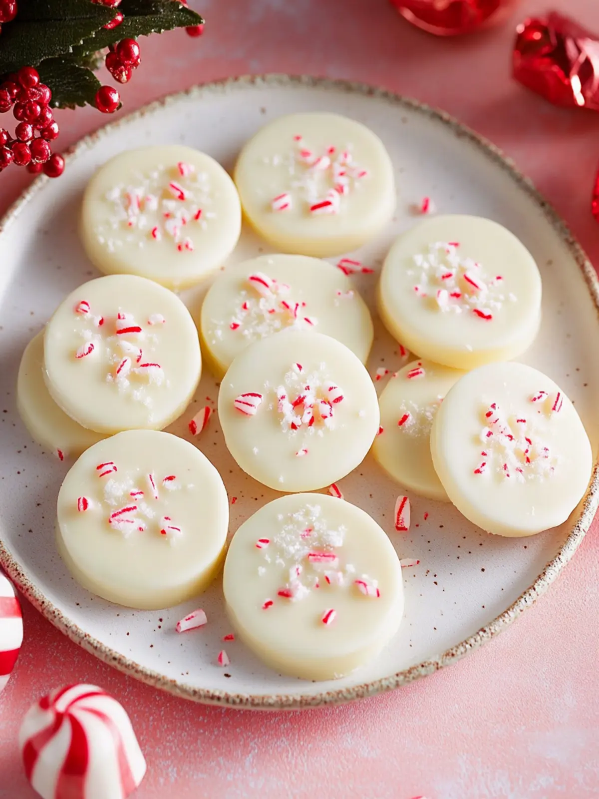 Melt-in-Your-Mouth White Chocolate Peppermint Patties Recipe – Sandra ...